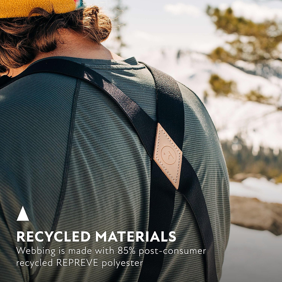 Arcade Mens Jessup Suspenders: 4 Point Heavy Duty Elastic Webbing Durable Metal Clips, Black, OSFA