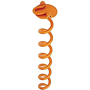 Liberty Outdoor ANCFR16-ORG-A Folding Ring Spiral Ground Anchor, Orange, 16-Inch
