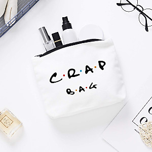 IHopes+ Funny gift Friend makeup bag, Best friend Cosmetic Bag, Friends Theme Natural Reusable Eco-Friendly Makeup Bag Gifts, for Women Men Best Friends Birthday Christmas Gift