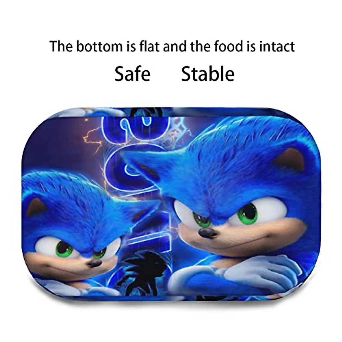 SHEFDVEG Cute Blue Lunch Bag for Boys Girls kawaii Reusable Insulated Lunch Box - Leakproof Cooler Tote Bag Freezable Lunch Bag for Office Work School