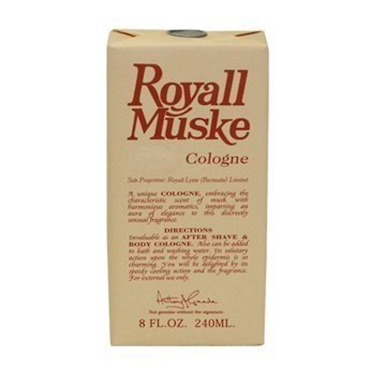 ROYALL MUSKE COLOGNE 8 OZ FOR MEN