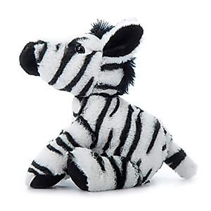 The Petting Zoo Zebra Stuffed Animal, Gifts for Kids, Wild Onez Zoo Animals, Zebra Plush Toy 8 inches