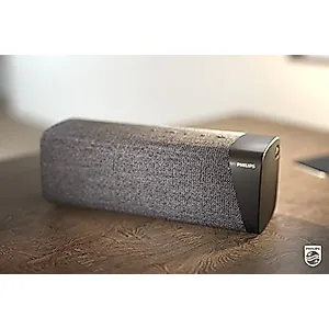 PHILIPS S7505 Wireless Bluetooth Speaker with Built-in Power-Bank, Large Bold Sound, Up to 20 Hours Playtime, IPX7 Waterproof, Shower Ready, Large Size, Gray