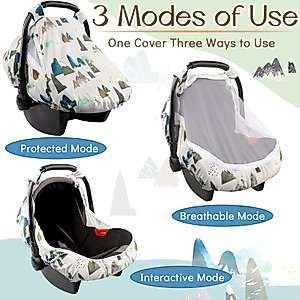 Baby Carseat Cover & Crib Sheet Toddler Bed Sheets, Mounatins