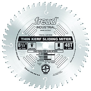 Freud LU91M008: 8-1/2"x 48T Thin Kerf Sliding Compound Miter Saw Blade