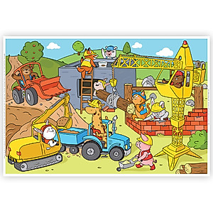 Klean Kids Animals On-The-Go Disposable Placemats for Toddlers and Baby (40 Pack) - Fun Disposable Table Mats for Kids That Keep Children Happy at Restaurants and Protect Dining Table