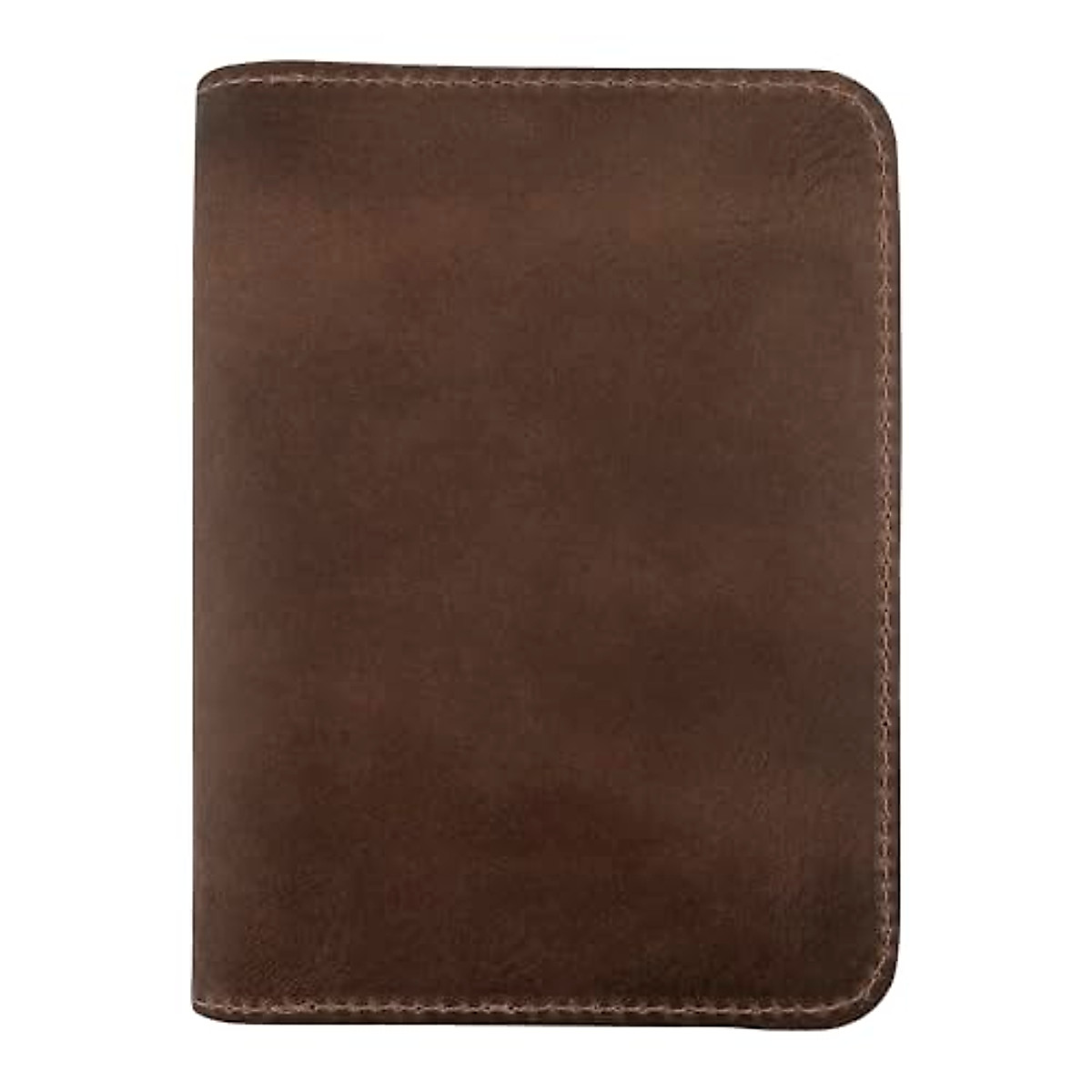 Hide & Drink, Double Passport Cover with Slots for Bills and Keys, Rustic Case, ID Organizer, Full Grain Leather, Handmade Accessories, Bourbon Brown