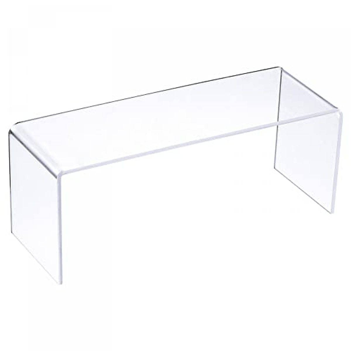 uxcell Shoes Display Stand Rack, 220x80x85mm Acrylic Storage Shelf Holder Clear