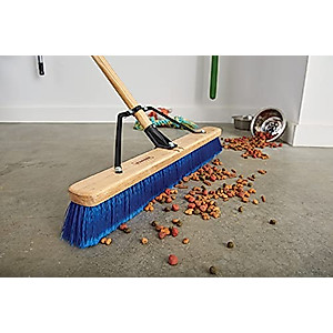 Harper 20201044 24 in. Indoor/Outdoor Dry All-Purpose Push Broom with Dual Bristles, for Dust, Gravel, Debris