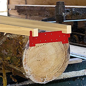 Zozen Chainsaw Mill Guide Rail Lumber Metal Brackets, 2 Pack Brackets with Level & Screws , Used for 2x4 Lumber and 3-36 inch Diameter Logs, Good Helper for Chainsaw Mill.