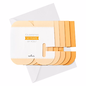 Hallmark Paper Wonder Pop Up 50th Birthday Card (Celebrating You)