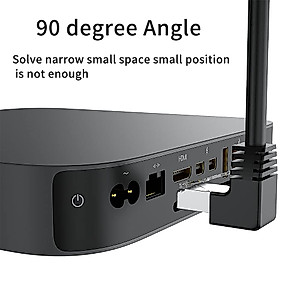 JUXINICE Cat6 Shielded Ethernet Cable 90 Degree Right Angle Upward & FTP CAT 6 RJ45 gigabit Internet Cable for Mac,PC, Router, Modem, Printer, Xbox, PS4, PS3-10 Feet,Black