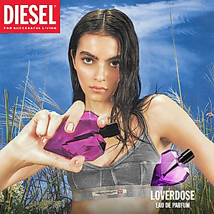 Diesel Loverdose, Eau de Parfum for Women, Oriental Scent With Notes of Mandarin, Sambac Jasmine & Vanilla, 1 Fl. Oz.