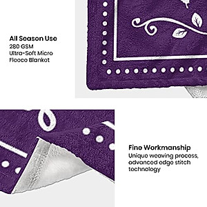 Happy 60th Birthday Gifts for Women Blanket 60”x 50”, Funny 1963 Birthday 60th Gift Idea Throw Blankets for Wife Her Mom Friends Coworker Boss, Flannel Fleece Soft Warm Throw Blankets for Bed Sofa