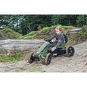 BERG Pedal Kart Rally Adventure | Children's Vehicle, Pedal Kart with Adjustable seat, with Freewheel, Children's Toys Suitable for Children Aged 4-12 Years