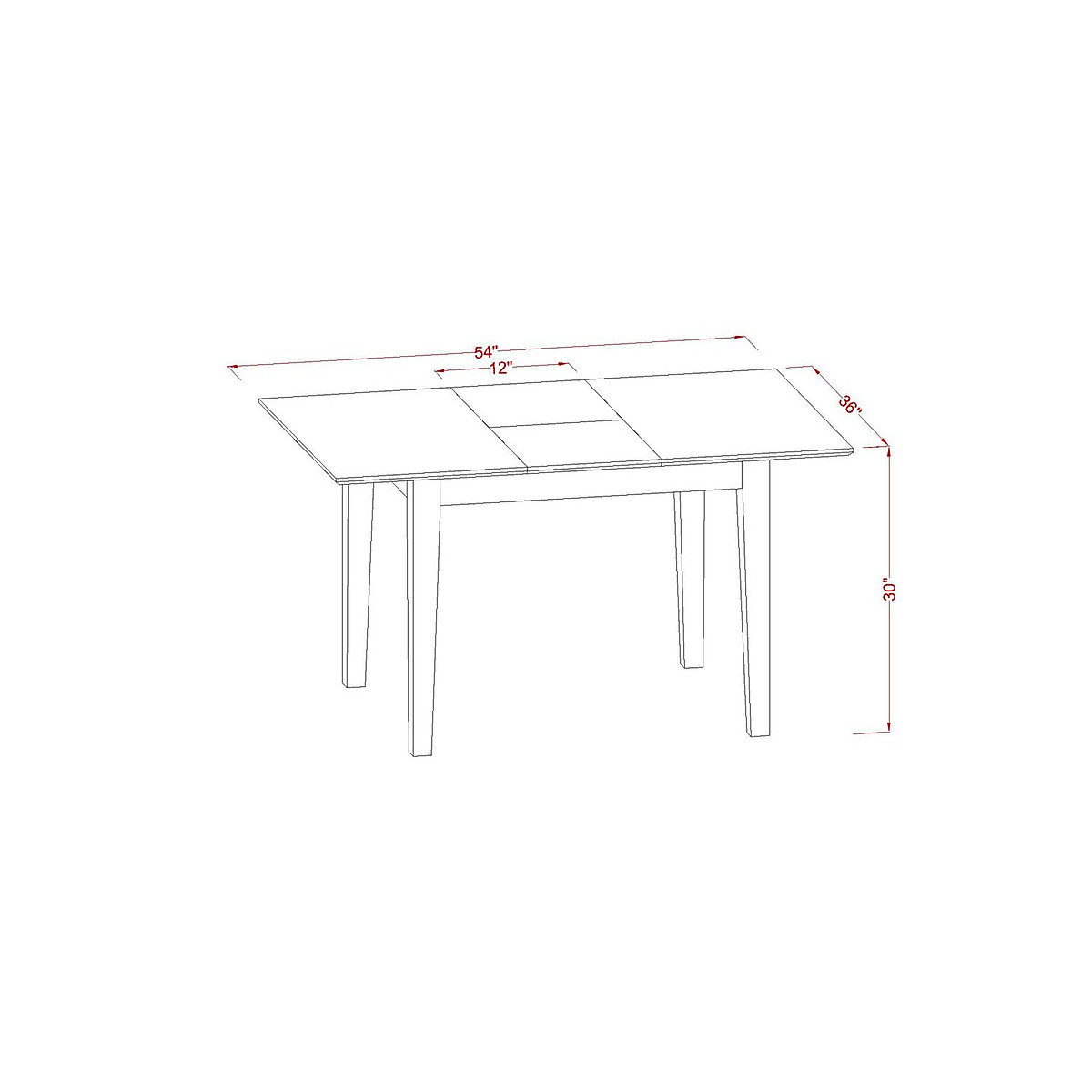 HomeStock Natural Beauty 3-Pc Dining Set Included A Rectangular Butterfly Leaf Dining Table & 2 Parson Chairs, Light Beige Linen Fabric Kitchen Chairs Seat with Rubber Wood Legs, Mahogany Finish