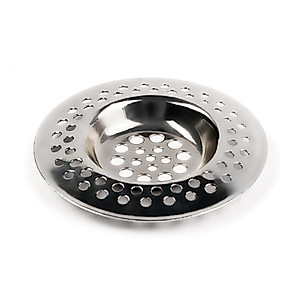 Utility Kitchen Sink Tub Screen Drain Stopper Metal Cover Mesh - Pack of 5 - Universal Bathroom Hair Catcher Bathtub Strainers