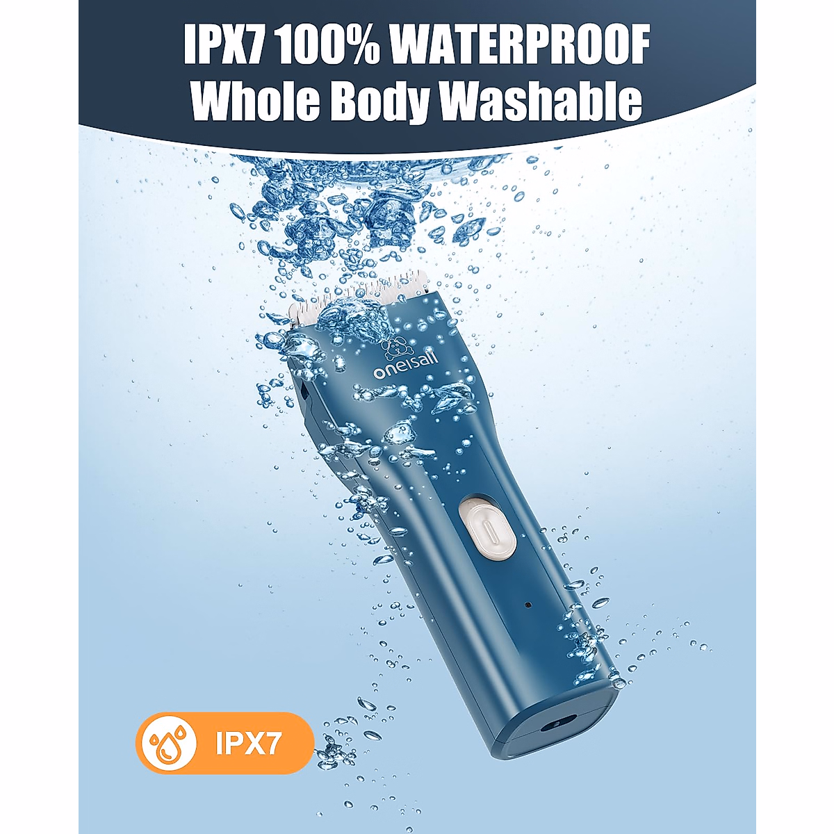 oneisall Pet Clipper for Cat Matted Hair, Pet Shaver for Cats Quiet Pet Hair Clippers Cordless Cat Clippers for Matted Hair Cat Clippers for Long Hair(Standard Blade)…