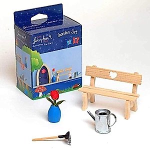 The Irish Fairy Door Company FD554153 Garden Accessory Set