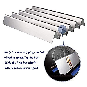 Utheer 22.5 inch 7537 Flavor Bars for Weber Spirit 300 Series E-310 E-320 S-310 S-320 with Side Controls, Spirit 700, Genesis Silver Gold Platinum B/C, Weber 900 Gas Grills, for Weber 7536 65903 7537