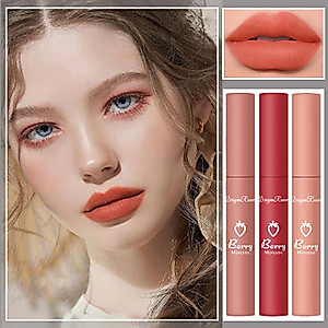 Plumping Lip Oil, Hydrating Lip Gloss Tinted Lip Balm Lip Care Transparent Toot Lip Oil Balm Care Lightening Nourishing Lip Glow Oil Non-sticky Big Brush Head Repairing Head Primer Lip Tint (CHERRY)