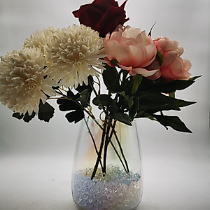 Fake Crushed Ice Cubes, Vase Fillers, 150 pcs 16*22 mm Fake crushed Ice Cubes Artificial Acrylic Crystal Rocks Diamonds for Vase Fillers, Party Favor, Wedding Decoration (0.86*0.62inch,Clear)