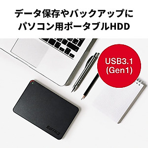 BUFFALO Mini Station 2TB HD-PCFS2.0U3-BBA Portable HDD for USB 3.1 (Gen1) / USB 3.0