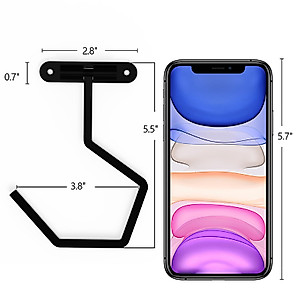 Luckinow 2 Pack Flodable Banana Hook Under Cabinet, Hidden Banana Hanger Hook [Keep Banana Fresh], Black