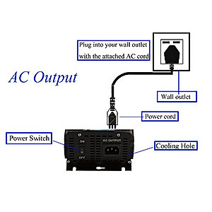 Solinba Grid Tie Solar Inverter 500w DC11-28v to AC90-130v for 12v Solar System