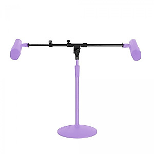 On-Stage MSA9800 Tele-Boom with Dual Microphone Capability,Black