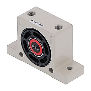 Fafeicy 3/8in Thread Pneumatic Vibrator Power Concrete Vibrator Ball Type Aluminum Alloy Air Turbine Oscillator(K36)