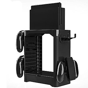 Finera Game Storage Tower for Nintendo Switch - Multifunctional Storage Bracket Disk Tower Game Card, Box Storage Stand Holder Bracket for Switch