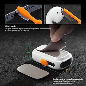 SIN SHINE 7-in-1 Electronics Cleaner Kit - Keyboard Cleaner, Dust Cleaning Mud, Laptop Cleaner Set with Cleaning Gel - Electronic Cleaner Box for PC Monitor, TV, Phone, Computer (BBH01-TZ-White)