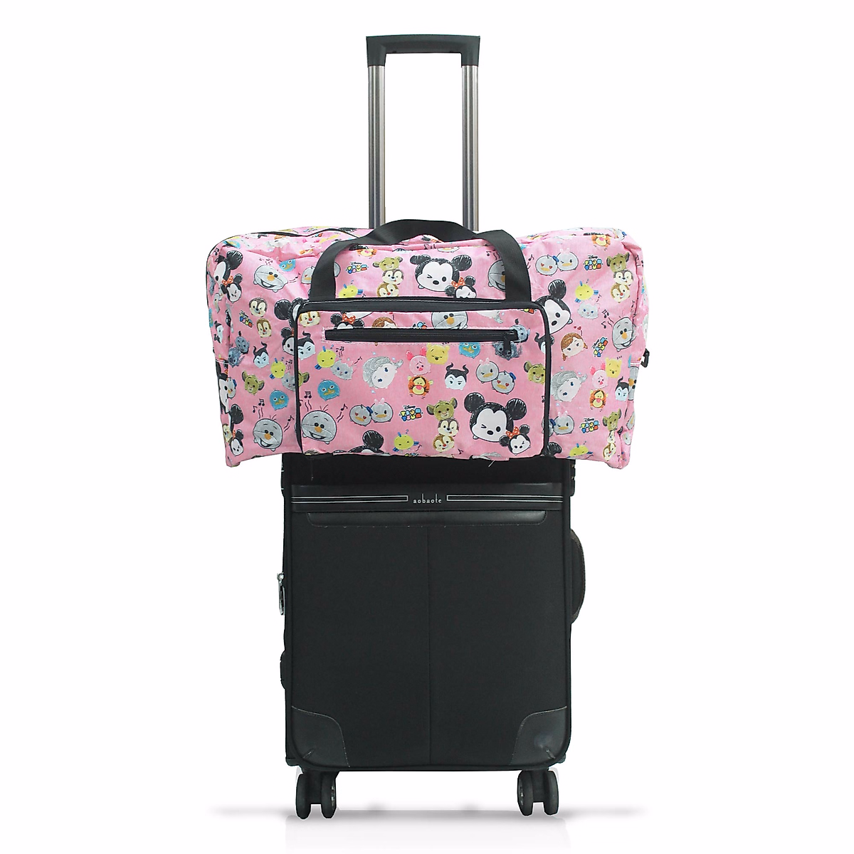 Mickey Minnie Foldable Easy-to-carry Travel Bag for airplanes with adjustable strap - Random Color