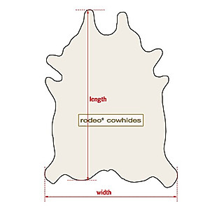 rodeo Brown and White Cow Skin Hereford Cowhide Rug Leather Cow Skin Size 6x6ft Brown with White Belly