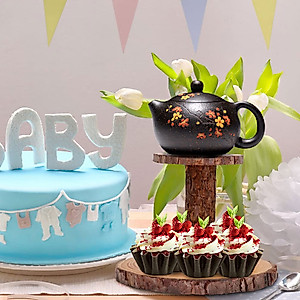 NOLITOY Tiered Tray Tiered Tray Tiered Tray Wooden Cupcake Holder 2 Tiered Cake Stand Rustic Cake Holder Stand Wedding Cupcake Stand Holder for Weddings Wedding Decor Wedding Decor Wedding Decor