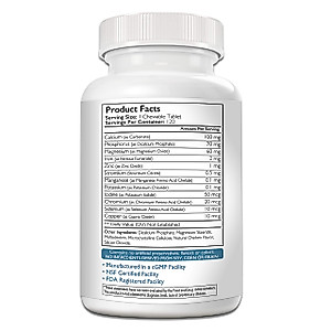 Nutrition Strength Minerals for Dogs, Support Cells & Nerves, Fortify Bones & Muscles, Promote Overall Health with Calcium, Phosphorus, Magnesium, Potassium, Selenium, Iron, Zinc, 120 Chewable Tablets