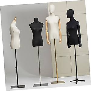 VILLFUL 1pc Cloth Cover Plus Size Dress Form Manicans Full Body Handmade Soft Stretchy Dressform Retail Mannequins Wig Stand Female Mannequin Cloth Dreses Base Cotton Whole Body to Rotate