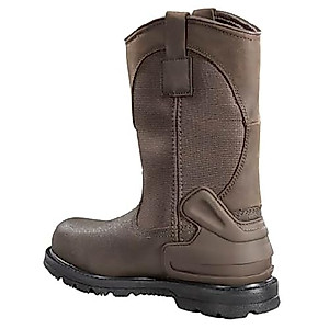 Carhartt Men's Heritage WP 11" Steel Toe Wellington, Crazy Horse Brown Oil Tan - 15 W