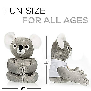 infloatables Stuffed Koala Bear - The Original Large Koala Plush Toy with 'I'll Always Hang with You' Removable T-Shirt - 11 Inch Giant Stuffed Animal Koala - Cuddly Birthday Gift