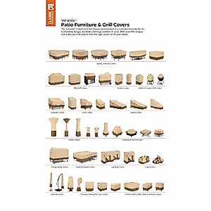 Classic Accessories Veranda Water-Resistant 66 Inch Patio Chaise Lounge Cover, 2 Pack, Patio Furniture Covers