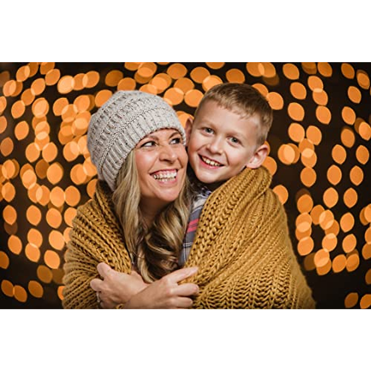 Chanasya Chunky Knit Fluffy Gold Yellow Throw Blanket - Contemporary Textured Super Soft Warm Cozy Plush Lightweight Acrylic Knitted Blanket for Couch Bed Sofa Chair Cover Living Bed Room - Golden