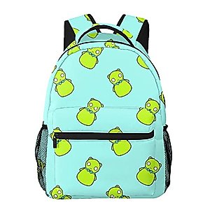 Bobs Kuchi Kopi Burgers Laptop Backpack Student Schoobag Bookbag Outdoor Casual Rucksack Daypack