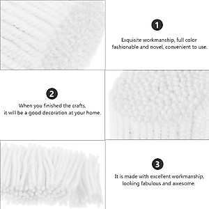 Embroidery Kit Embroidery Kit Latch Hook Yarn Pre- Cut Rug Yarn 10Rolls Knitting Crafts Yarn Soft Crochet Yarn for Making Blankets White Green Rug Green Rug