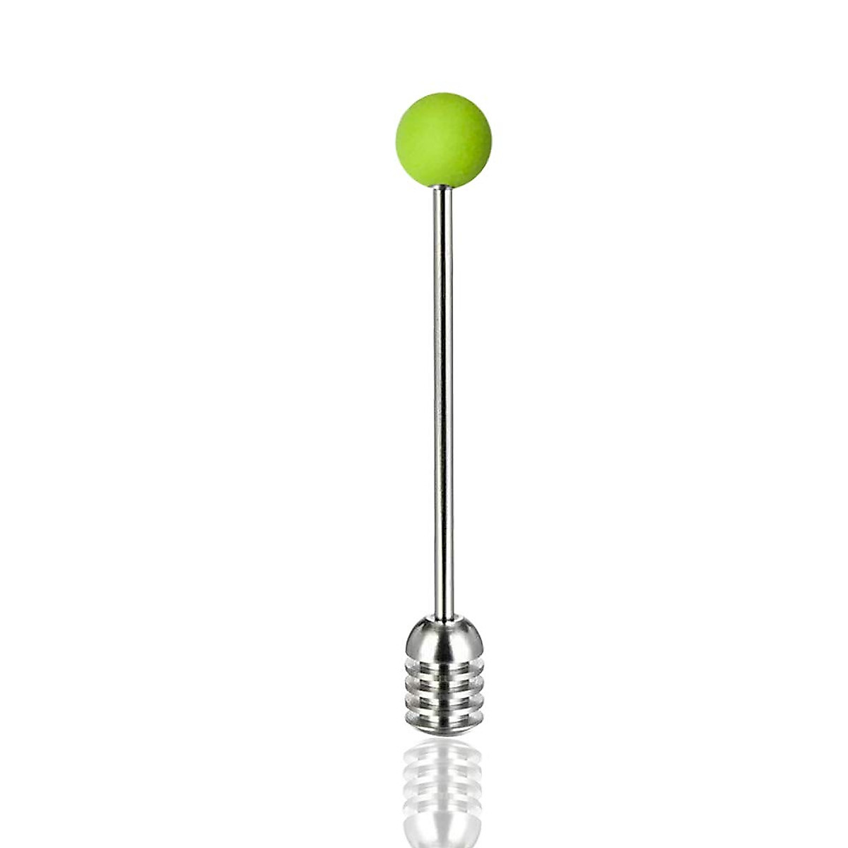 Stainless Steel Honey Dipper Stick 6.3 Inch Honey Wand Server for Honey Pot Dispense Drizzle Honey, Wedding Party Favors, Baby Shower (Green)