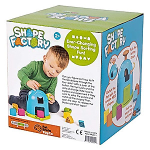 Fat Brain Toys Shape Factory - Tactile Shape-Sorting Puzzle Toy for Preschoolers