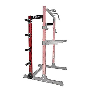 Signature Fitness SF-SS1 1,000 Pound Capacity 3” x 3” Power Rack Squat Stand, Includes J-Hooks and Safety Spotter Arms, Optional Conversion Kits, Half Conversion kit Only