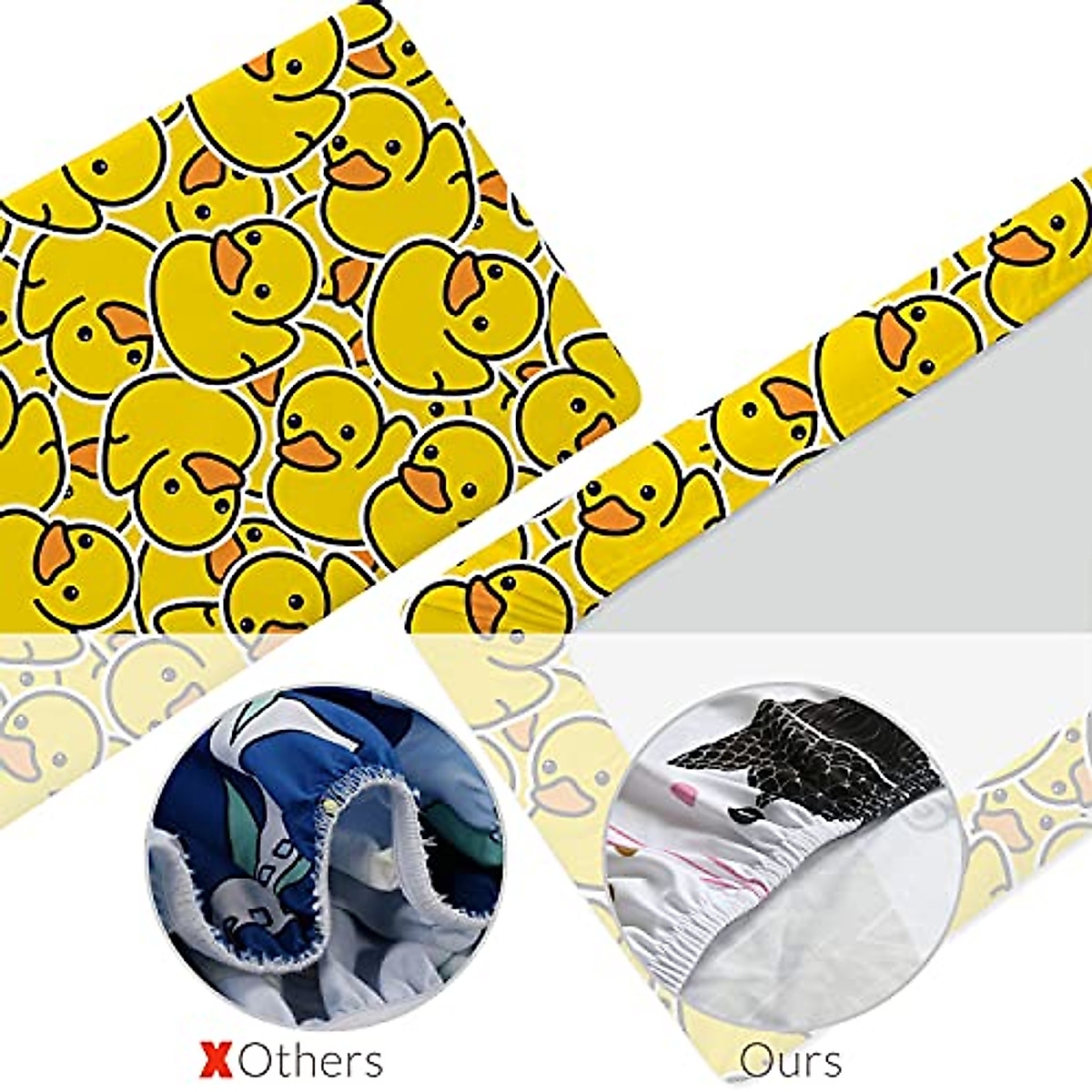 ARIGHTEX Fitted Crib Sheet, 100% Soft Microfiber, Boys & Unisex Baby Sheet for Standard Crib and Toddler Mattresses 28in x 52in, Nursery Sheet, Yellow Duck