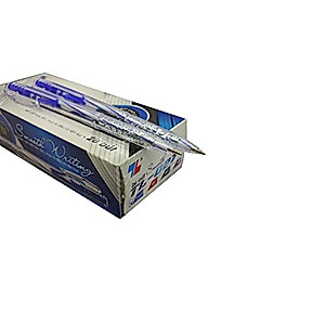 Box 20pcs ballpoint pen, blue ink pen, retractable ballpoint pen, recordable pen 0.5mm pen needle tip pen smooth writing pen, precise v5 rolling ball pen extra fine. Nice pens for writing