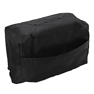 Mumusuki Generator Cover, Waterproof Universal Generator Cover 190T Silver Plated Polyester Taffeta UV Proof Welder Dust Cover for Most Generators for Garden Balcony Black